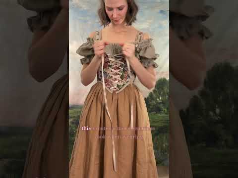 What is a modesty panel? #corset #renfaire #renaissancefaire #renaissancefestival #cottagecore