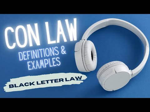 Constitutional Law | Terms & Definitions for Law School
