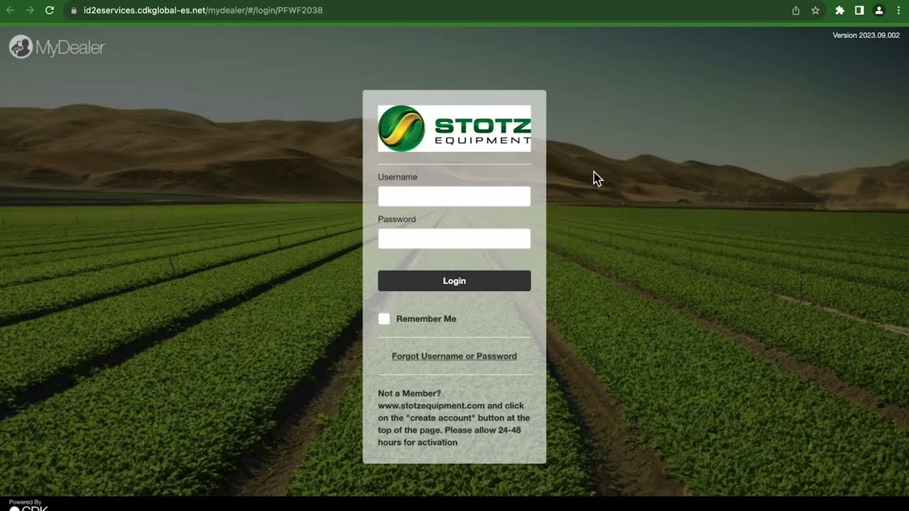 Stotz Equipment MyDealer - Login & Account Recovery | How-To