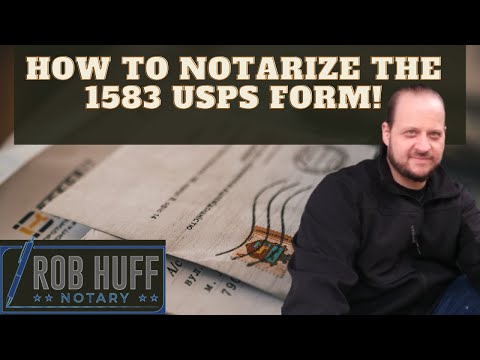 How to Notarize the 1583 USPS Delivery of Mail form! Ep41