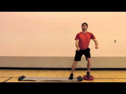 Side squat slide – Dyna disc | Stagnation Therapy