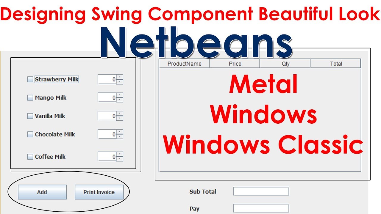 Designing a Swing GUI Beautiful Look in NetBeans IDE