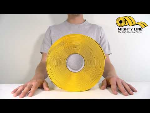 4" Yellow Mighty Line Floor Tape Demo Video