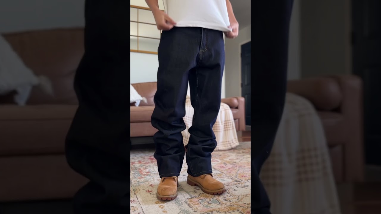 Mnml Ultra baggy Denim (Dark blue & Raw Denim) #fashion #fashionstyle #denimstyle #streetwear #mnml