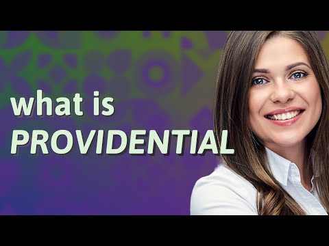 Providential | meaning of Providential
