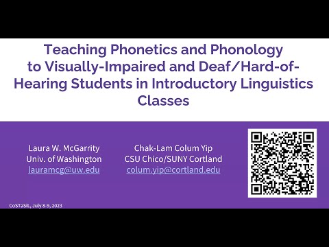 Abstract 4B – Scholarly Teaching in Linguistics