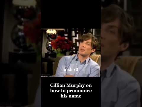 How To Pronounce Cillian Murphy's Name #CillianMurphy #Oppenheimer #howto #explainer