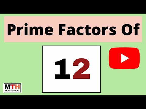 Prime factors of 12 (Prime Factorization)