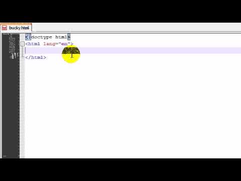 HTML5 Tutorial - 2 - Creating a Basic Template Video Lecture - Computer ...