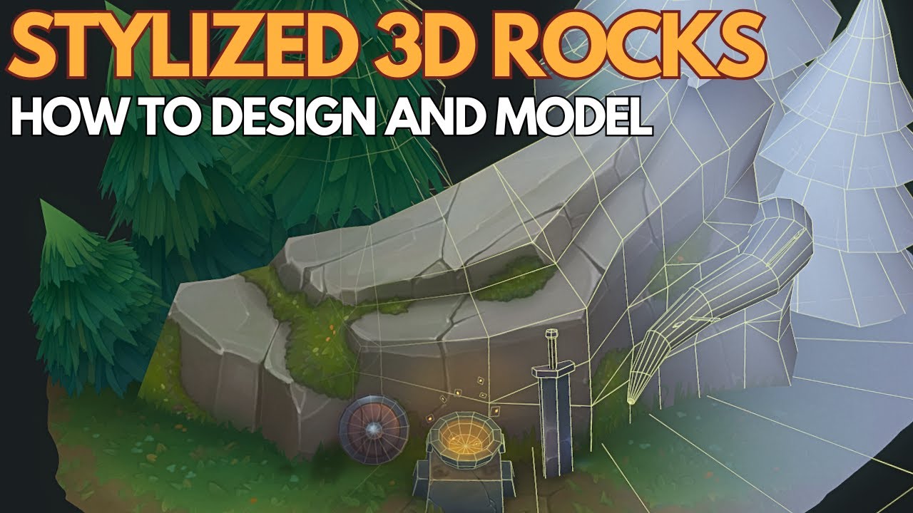 Stylized 3D Rocks - How to Design and 3D Model