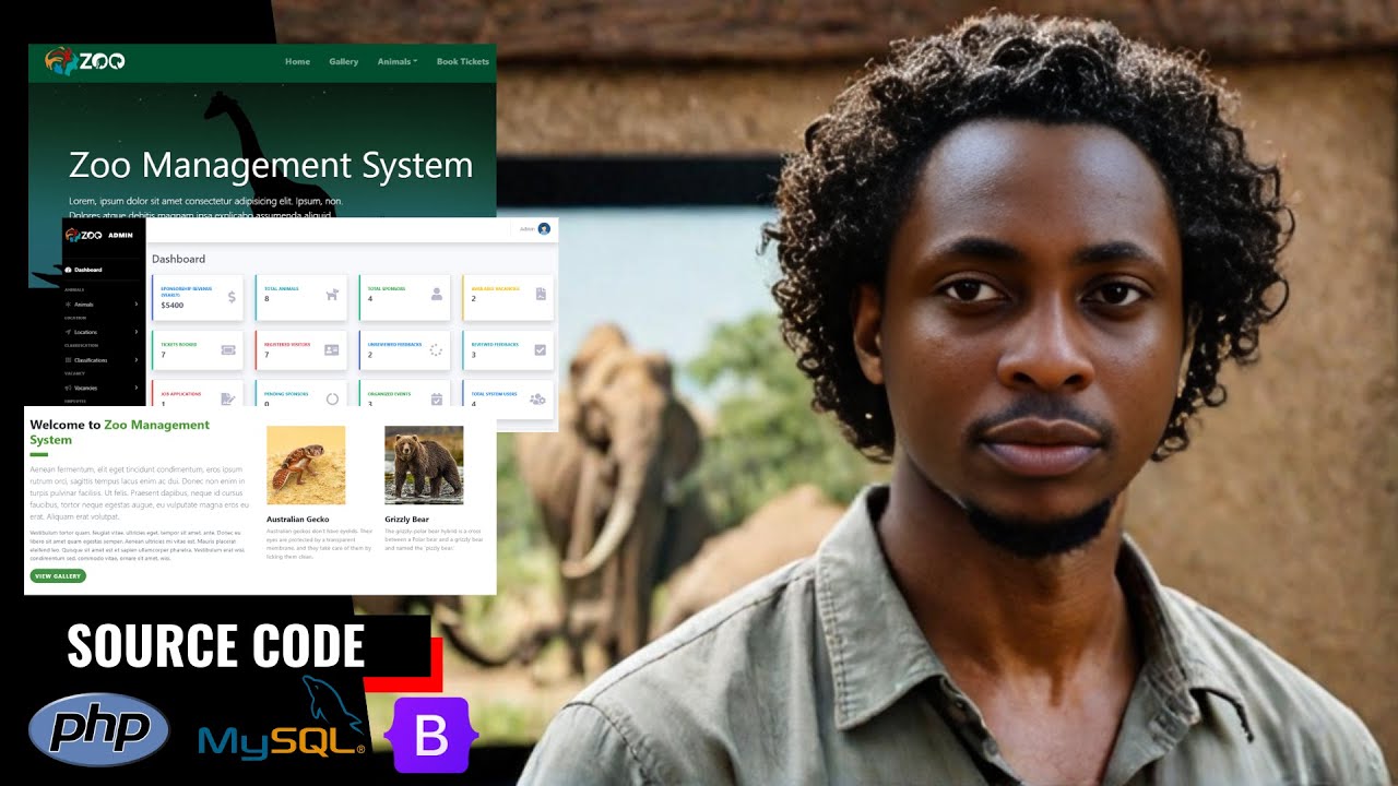 Zoo Management System using PHP & MySQL | Free Source Code Download