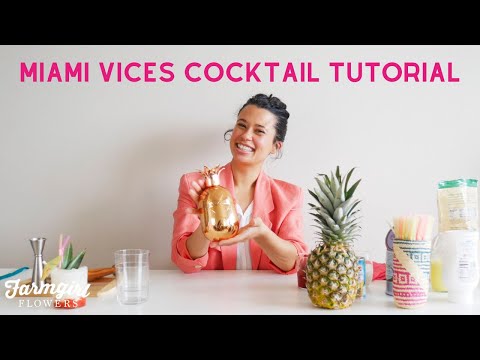 A Farmgirl How To: Miami Vices Cocktail