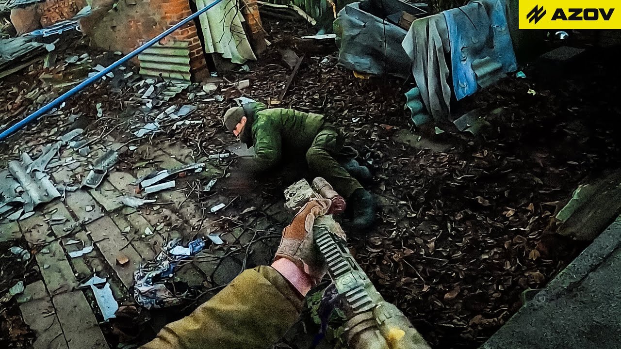 POV: Azov Interrogates a Captured Occupier After a Battle Near Toretsk