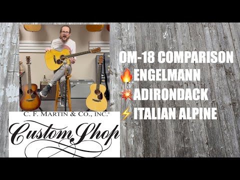 Martin Custom Shop OM 18 Style Italian Alpine Spruce | Reverb