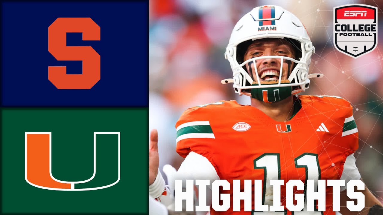 Syracuse Orange vs. Miami Hurricanes | Full Game Highlights | ESPN College Football
