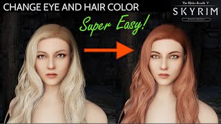 How to change eye and hair color to any NPC at Skyrim Special Edition ...