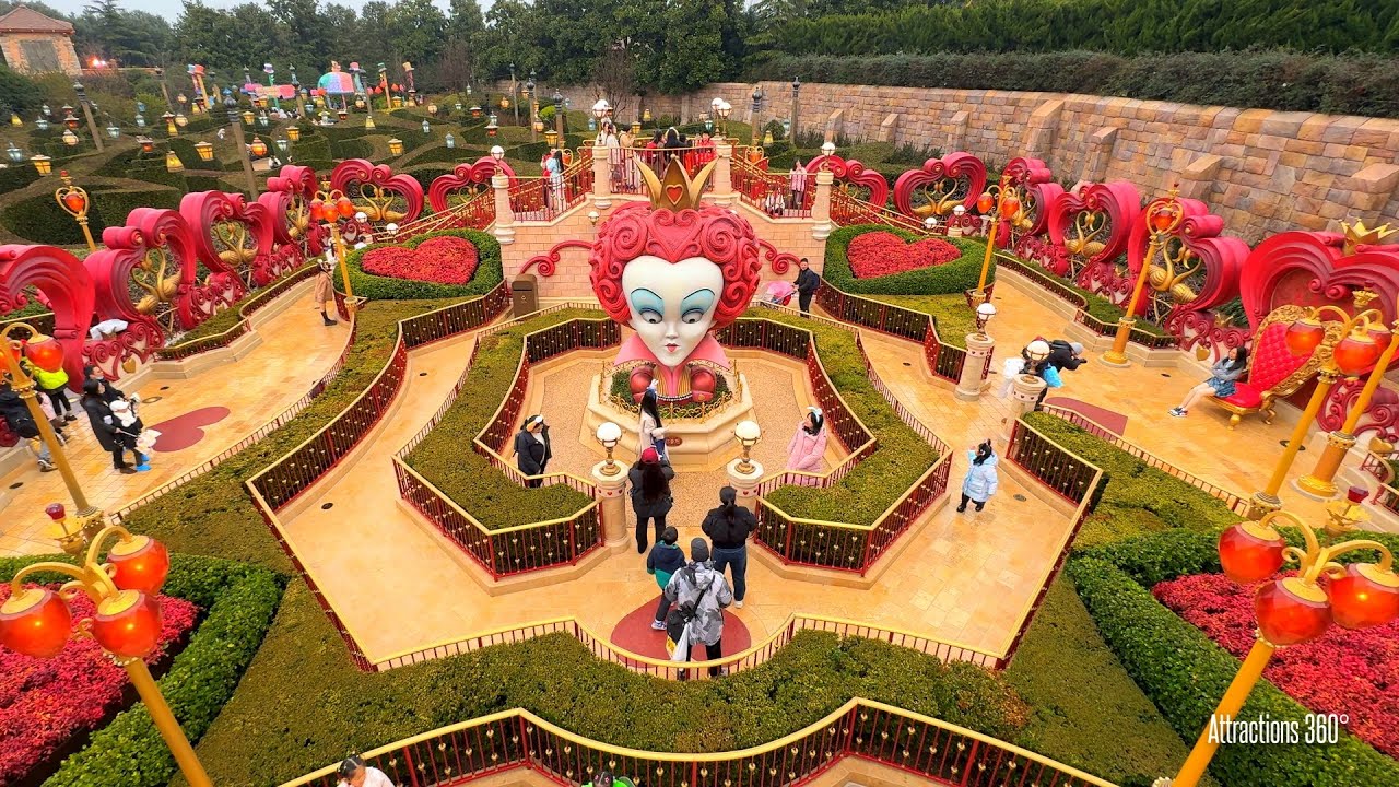 MyDisneyFix | Alice in Wonderland Maze Attraction | Shanghai Disneyland ...