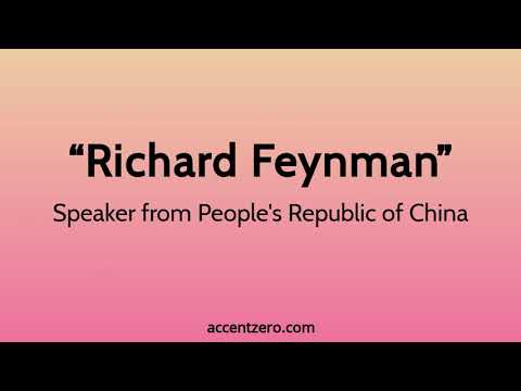 Pronounce "Richard Feynman" - Chinese accent vs. native U.S.