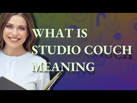 Studio couch | meaning of Studio couch