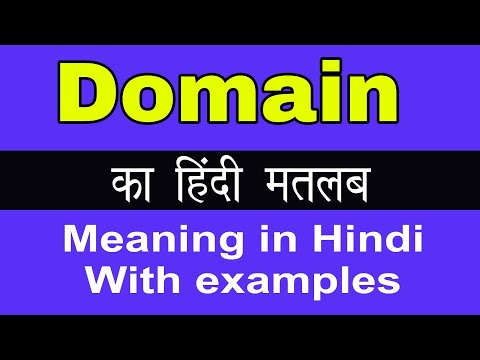 Domain Meaning in Hindi/Domain ka Matlab kya Hota hai