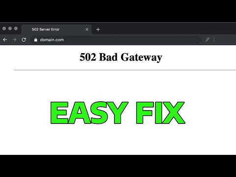 How To Fix 502 Bad Gateway