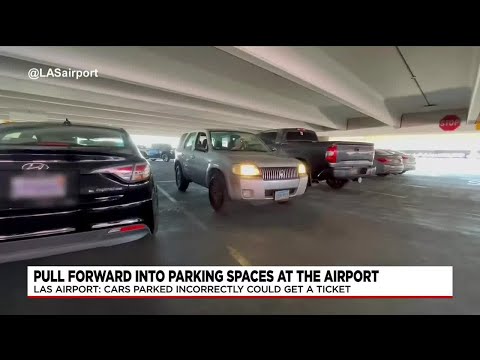 Las Vegas airport reminds not to back your vehicle into parking spots or you could be cited