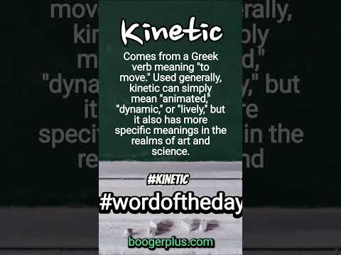 Word Of The Day Kinetic