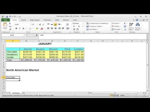 Excel cells: Working with cell references in the same worksheet