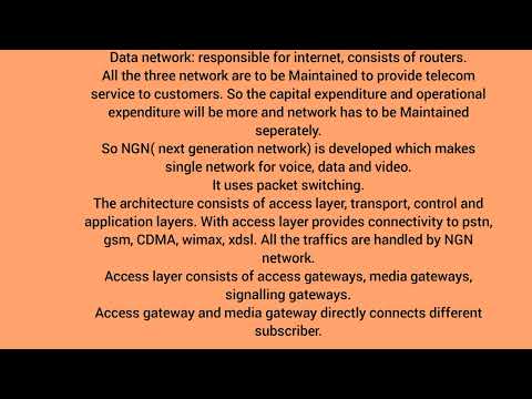 Next Generation Network NGN explanation E1 to E2 BSNL