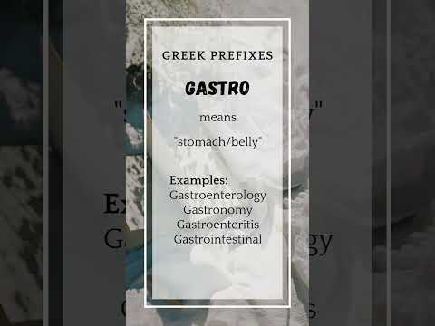Greek Prefixes - Gastro #shorts
