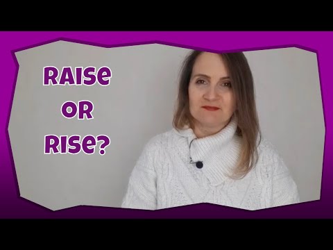 English Grammar | Raise or rise?