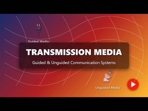 🌐 Transmission Media Explained: Guided (Wired) vs Unguided (Wireless) - Networking Basics