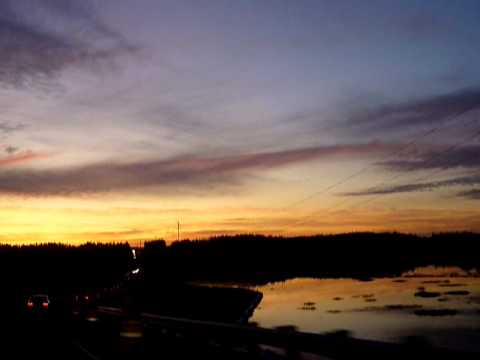 Pretty Sunset while driving to Camano Island Washington from Stanwood. 10.2009
