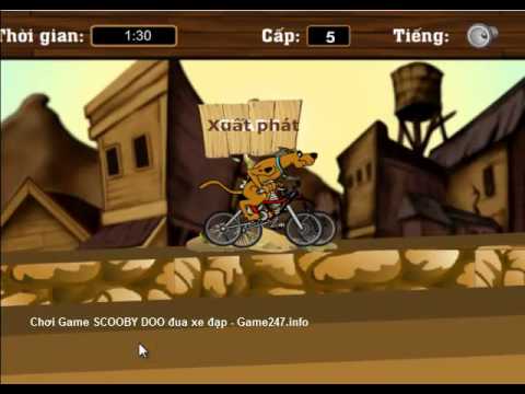Chơi game SCOOBY DOO đua xe đạp, Video hướng dẫn Chơi game SCOOBY DOO đua xe đạp