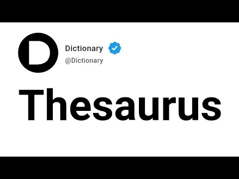 Thesaurus Meaning In English