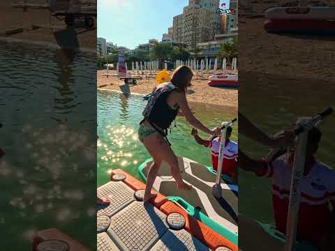 Electric Stand Up Paddle Dubai Palm Jumeirah at Soluna Beach Club