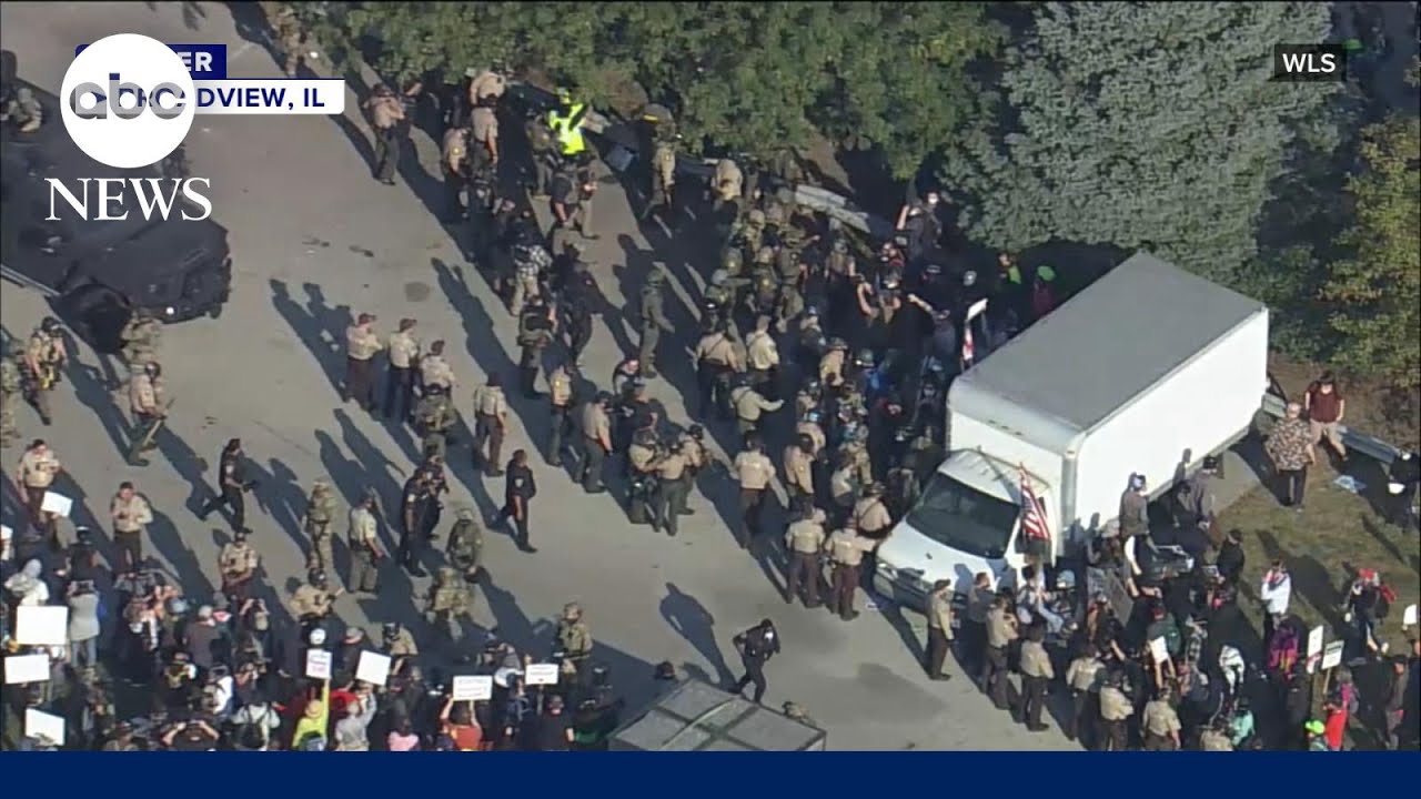 Protesters clash with federal agents in Chicago as ICE raids continue