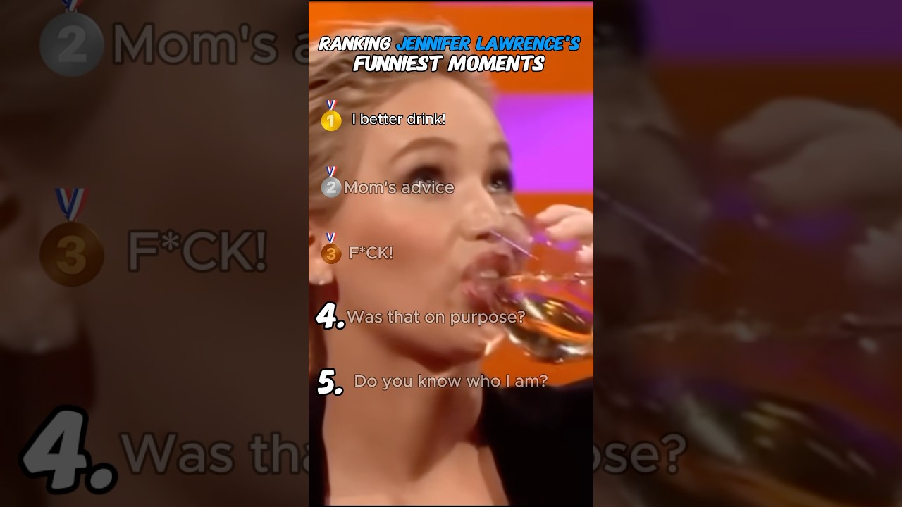 Jennifer Lawrence’s FUNNIEST Moments RANKED!😂 pt.1 #jenniferlawrence