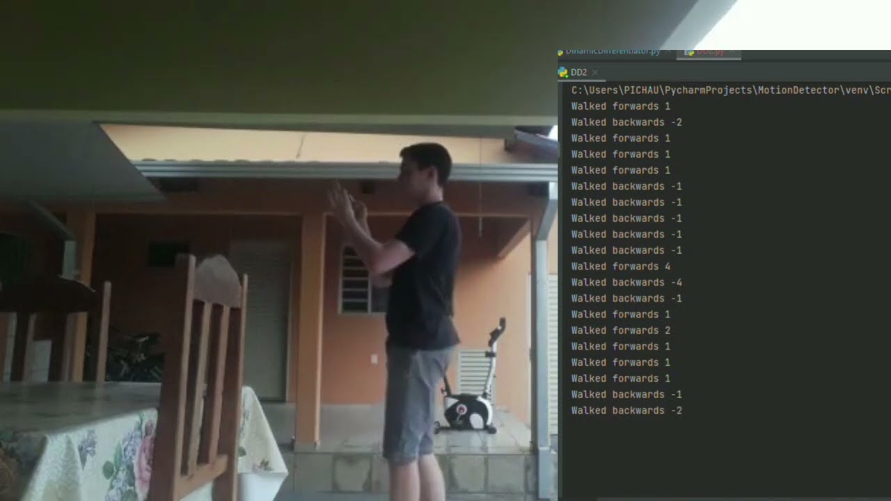 Motion detector in python demo