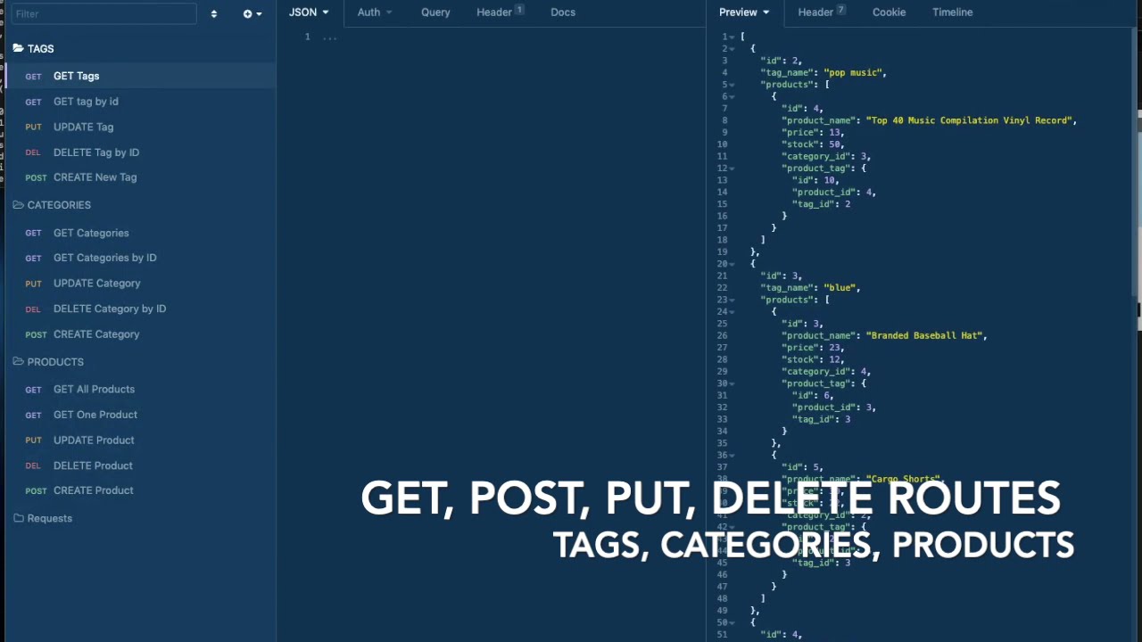 E-Commerce Back-End WalkThru (ORM)