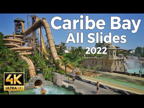 Caribe Bay Waterpark 2022, Aqualandia Jesolo, Italy - All WaterSlides