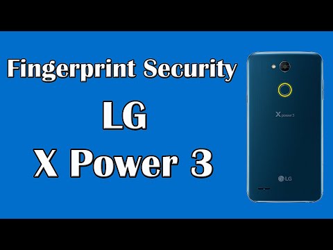 Using the Fingerprint LG X Power 3