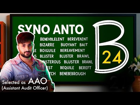 B-24 SYNONYMS & ANTONYMS Black Book #Vocabulary #SSC #ssccgl #english #nda #cat #ssc #sscenglish