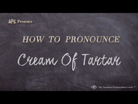 How to Pronounce Cream of Tartar (Real Life Examples!)