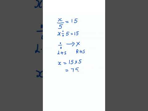 Solve one step linear equations #linearequations #maths #algebra