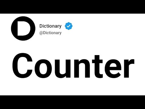 Counter Meaning In English