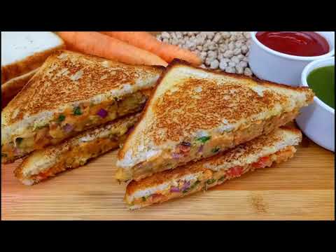 Creamy Chickpea Sandwich | High Protein Sandwich | Chana Sandwich | Easy And Quick Breakfast Recipe