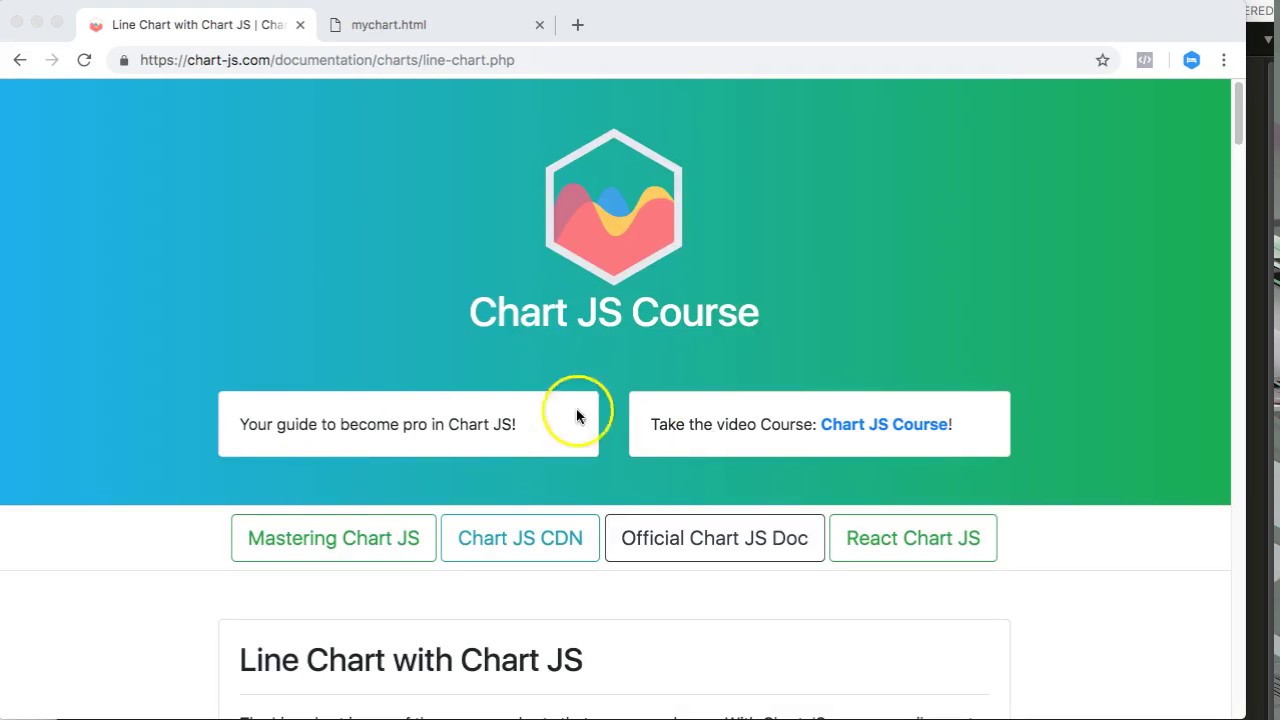 How to create a line chart JS