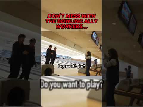 Don’t mess with the bowling alley workers…🤣 #comedy #shorts @DerekGraz