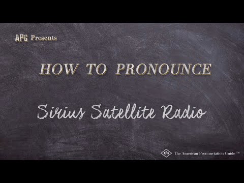 How to Pronounce Sirius Satellite Radio (Real Life Examples!)